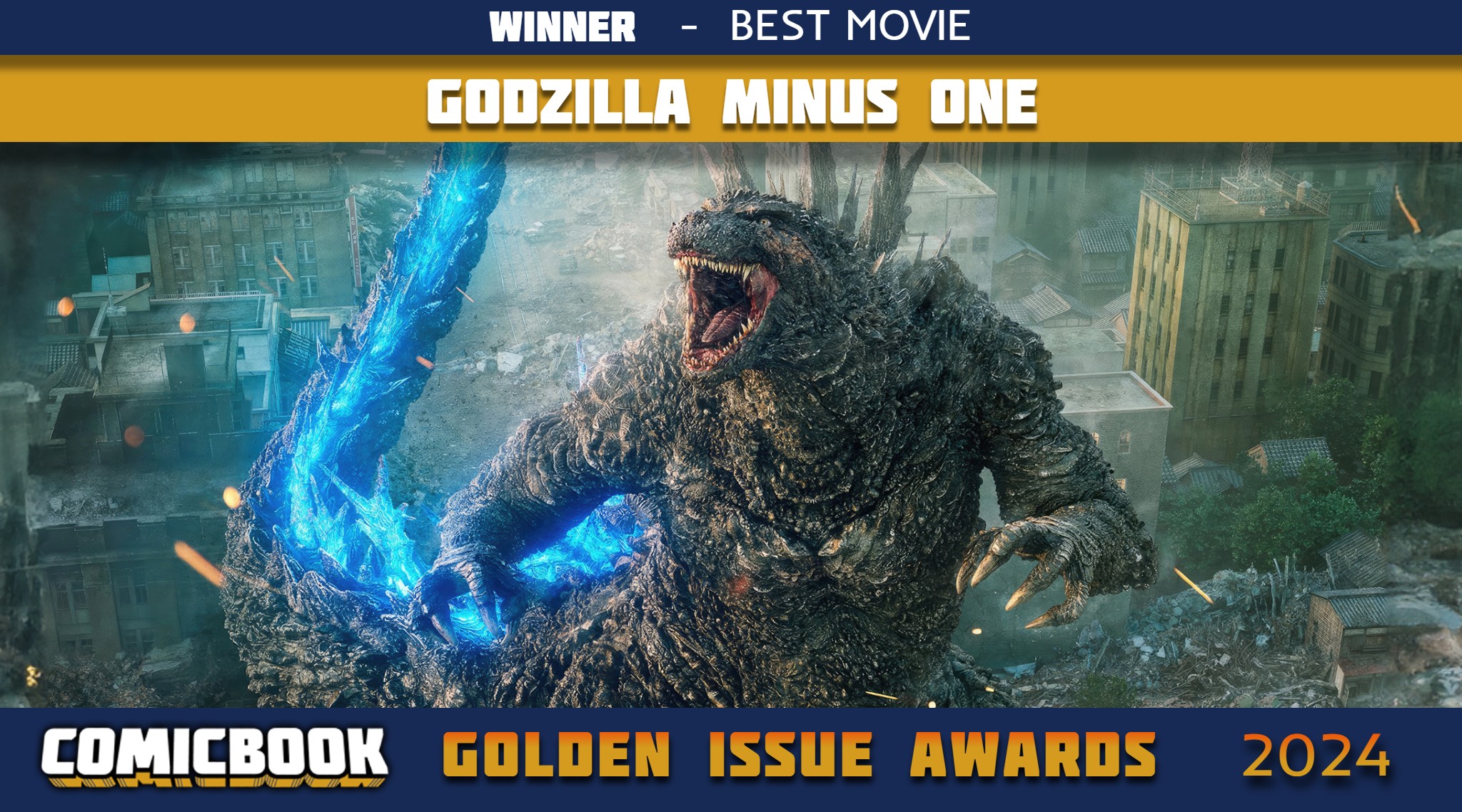 Godzilla Minus One Wins Best Movie (Golden Issue Awards 2024 ...