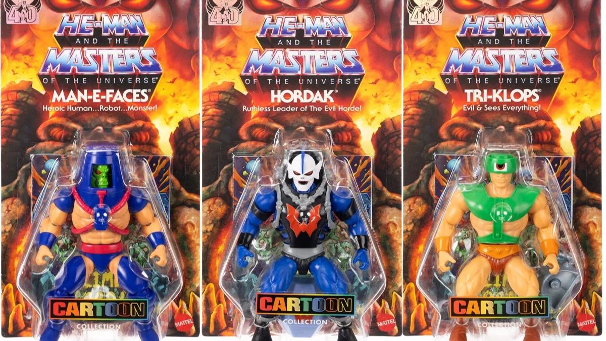 MOTU Hordak, Tri-Klops, and Man-E-Faces Figures Drop In The Cartoon ...