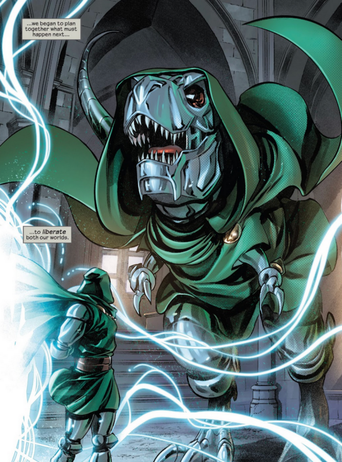 Doctor Doom Dinosaur Roars Into the Marvel Universe With the Avengersaurus