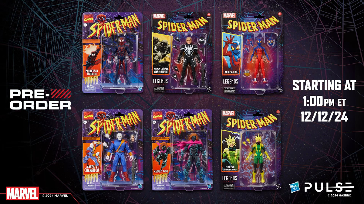 Spider-Man Retro Marvel Legends Wave Includes Kaine, Agent Venom, and ...