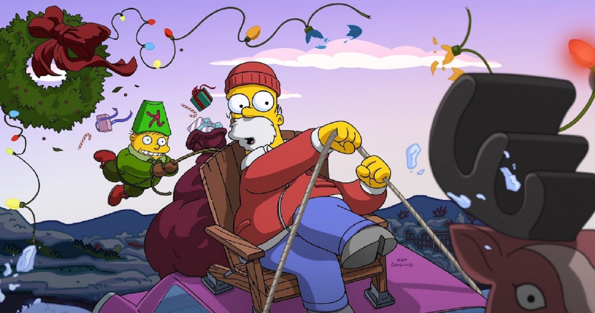 The Simpsons Deck The Halls With New Disney+ Holiday Trailer ...