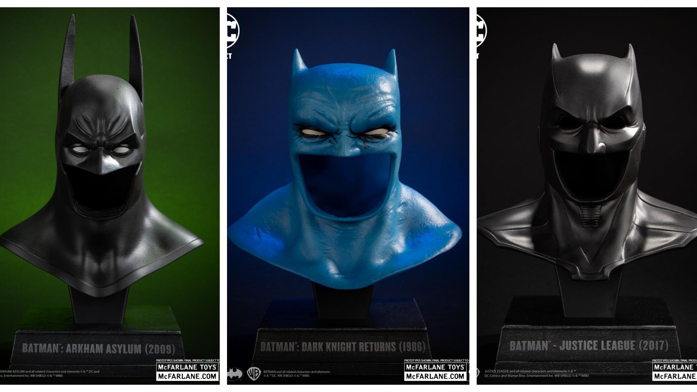 Three New McFarlane Toys Batman Cowls Drop On February 5th - ComicBook.com