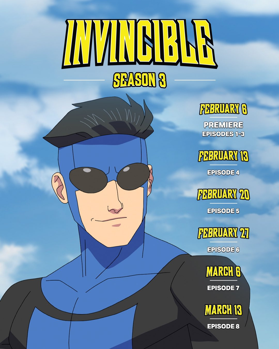 Invincible Season 3 Episode Schedule Revealed