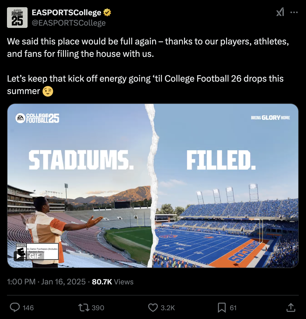 EA Sports College Football 26 Teased, Release Date Seemingly Confirmed