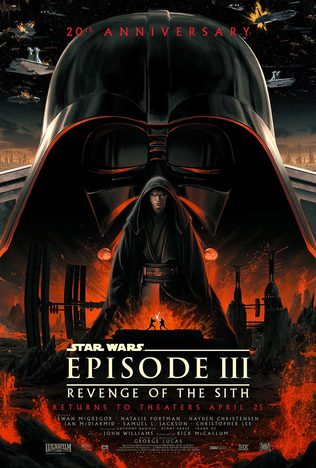 Star Wars: Revenge of the Sith Gets Epic New Poster for 20th-Anniversary Theatrical Release ...