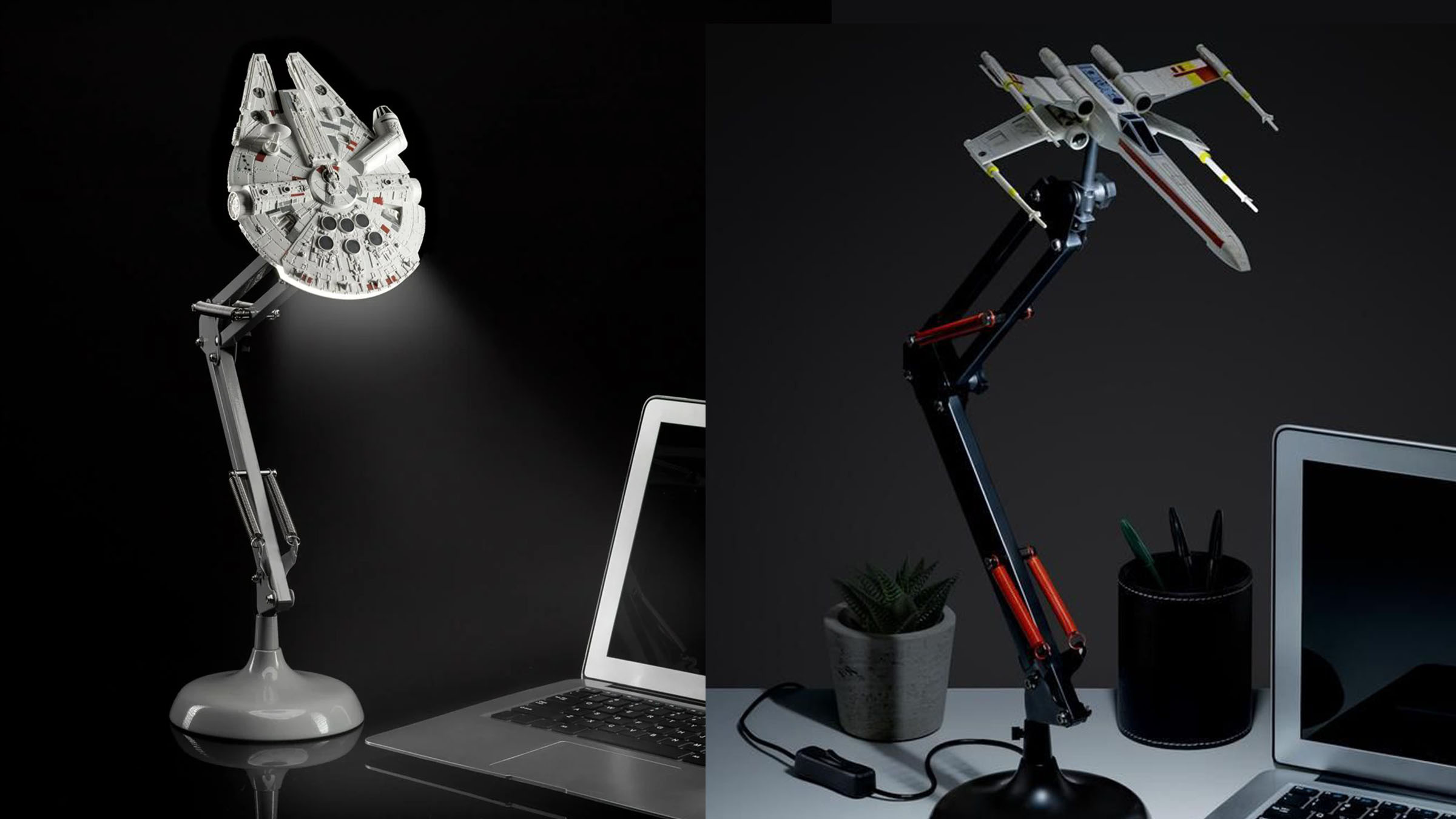 Star Wars X-Wing and Millennium Falcon Desk Lamps Are On Sale ...