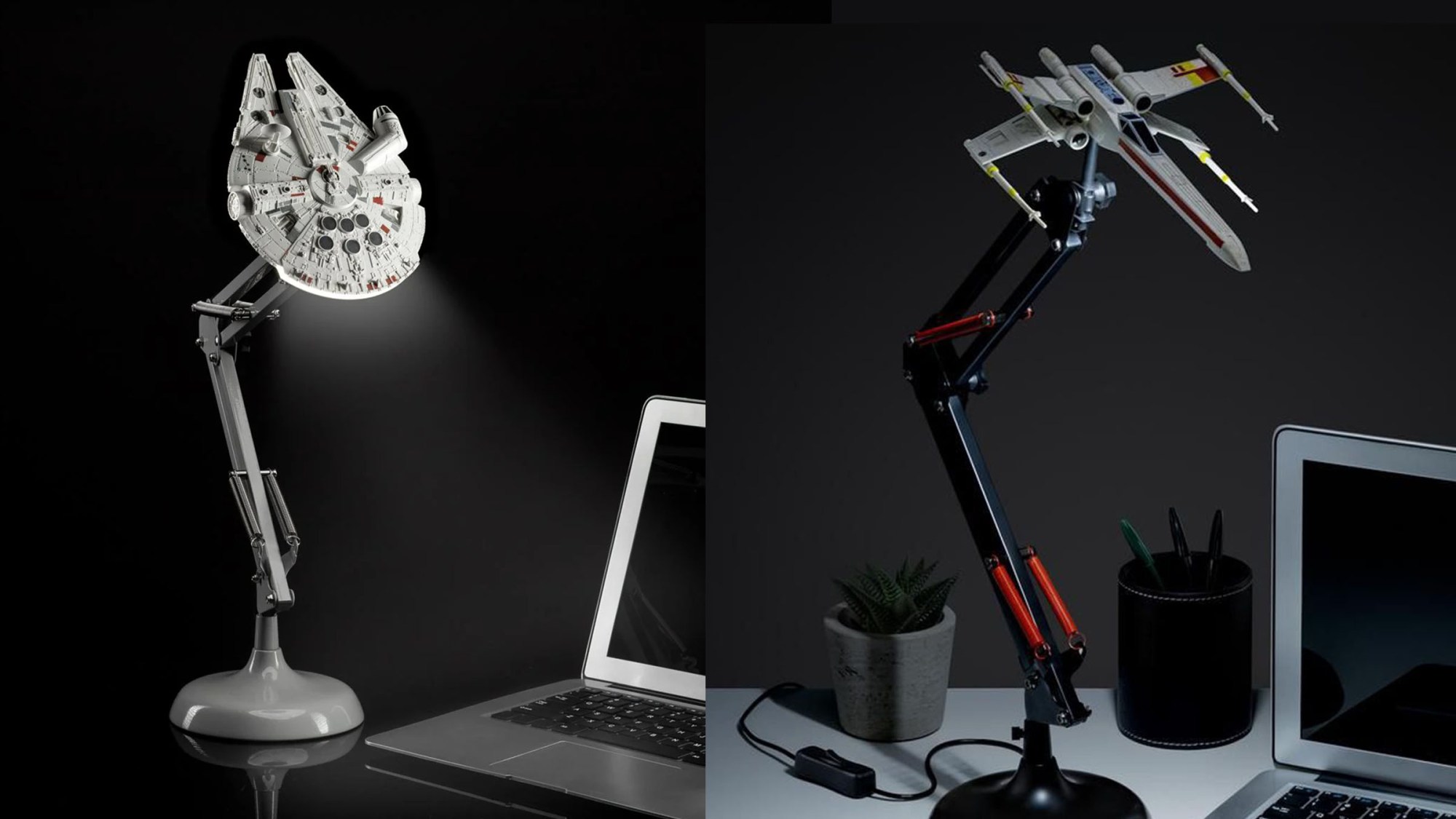Star Wars X-Wing and Millennium Falcon Desk Lamps Are On Sale ...