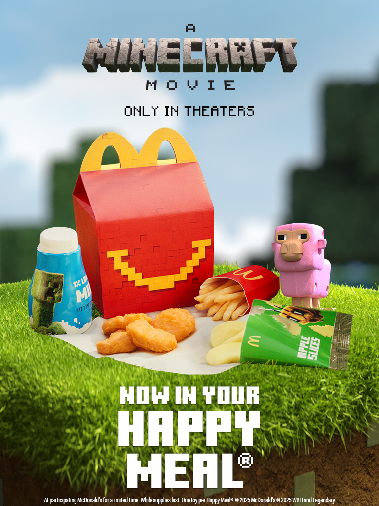 McDonald's x Minecraft Movie Collab Features Meals and Exclusive DLCs