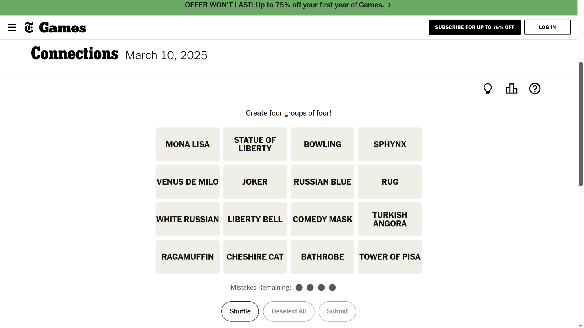 New York Times Connections Answers for March 10th - ComicBook.com