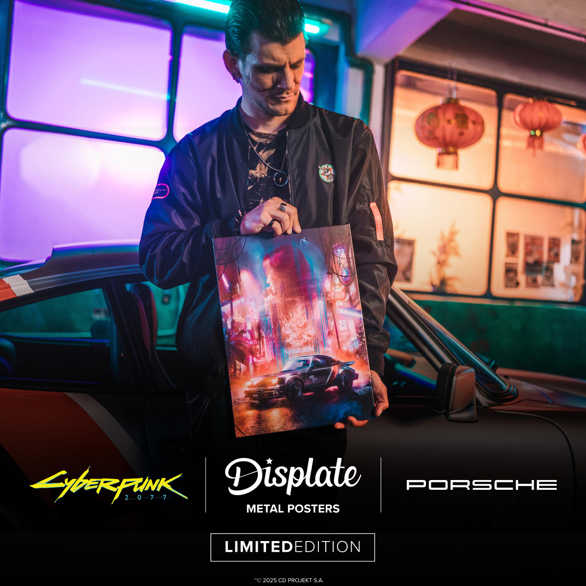Cyberpunk 2077's Johnny Silverhand Porsche Displate is Limited and ...