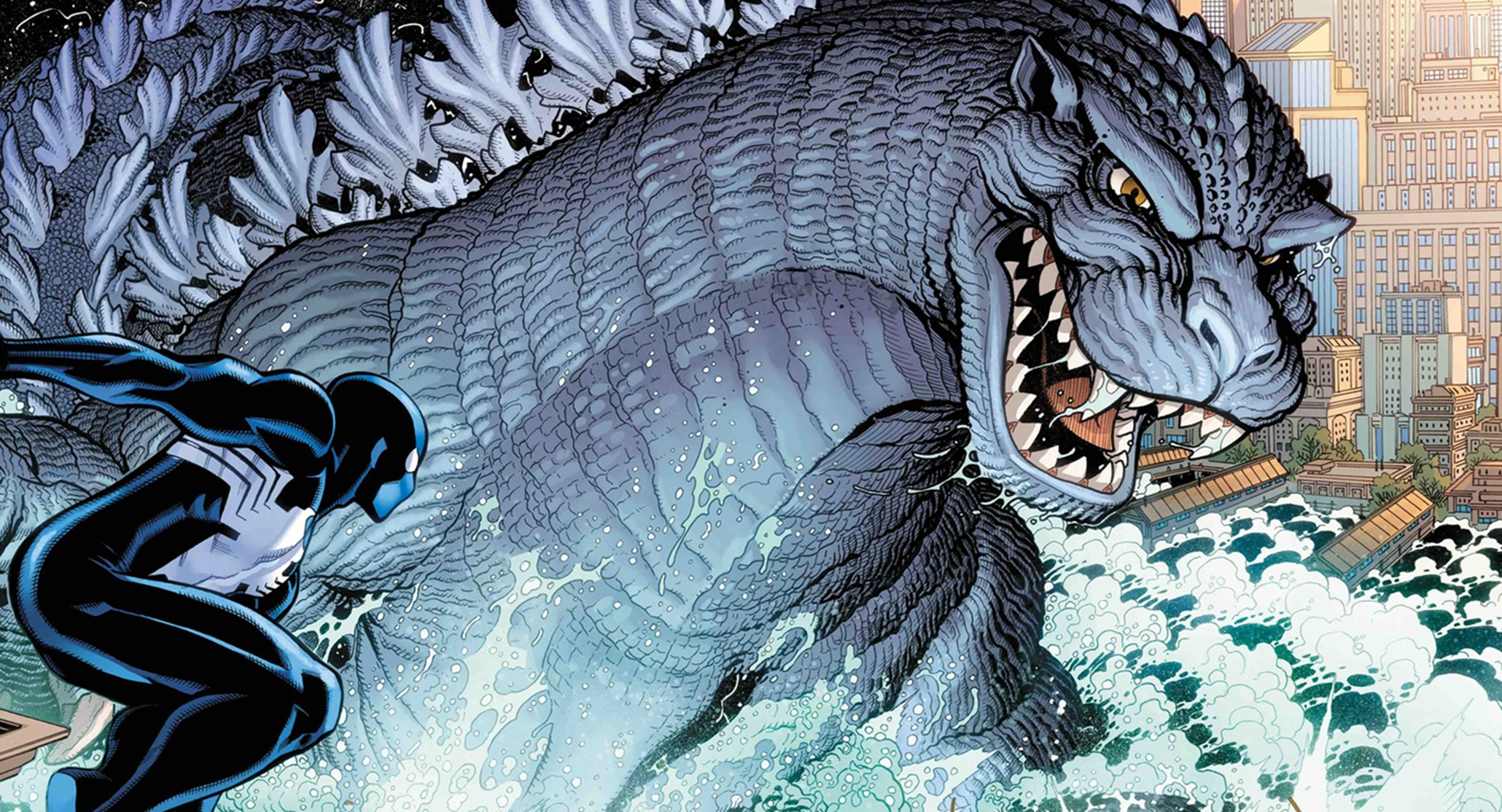 Godzilla Vs. Spider-Man Preview Teases a Venomous Kaiju - ComicBook.com