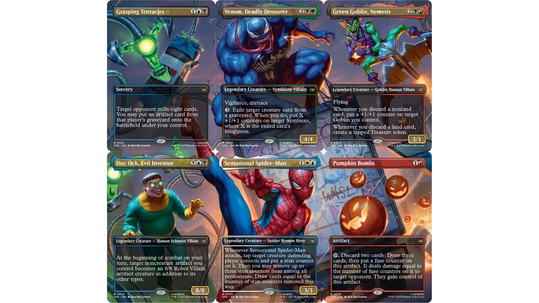 Magic the Gathering x Spider-Man First Look Shows Off New Cards
