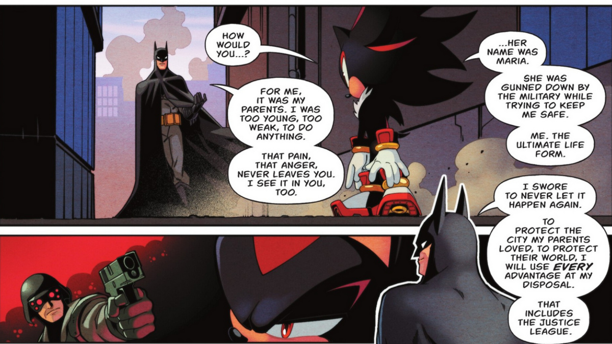 DC x Sonic's Batman and Shadow Team-Up Has No Business Being This Great