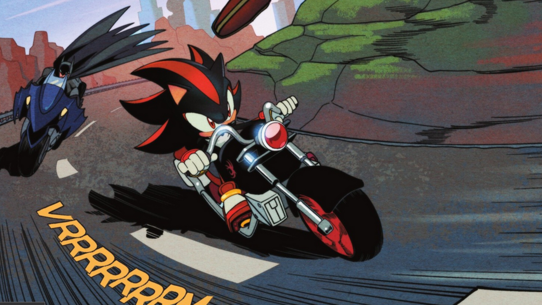 DC x Sonic's Batman and Shadow Team-Up Has No Business Being This Great