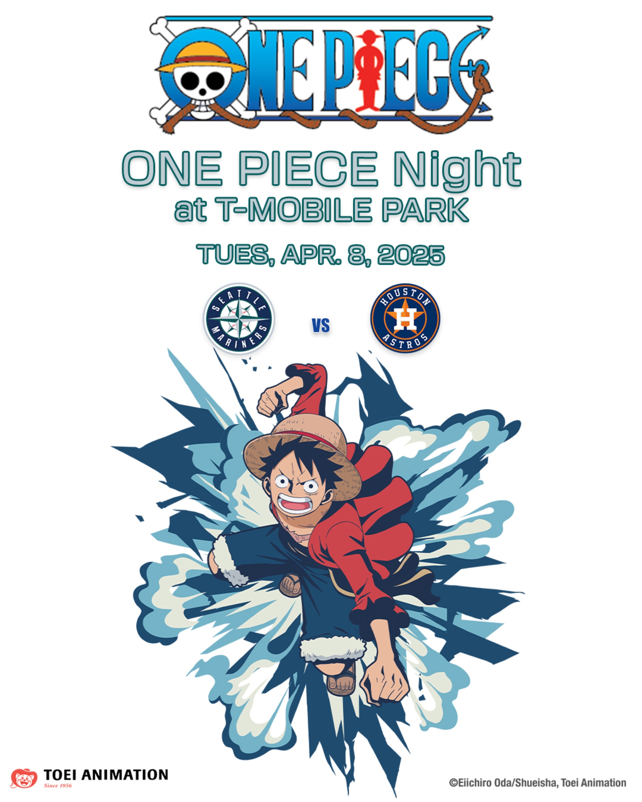 One Piece Shows Off New Seattle Mariners Collab Ahead of MLB Takeover