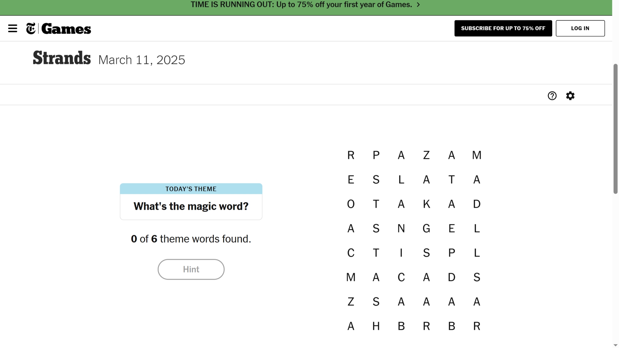 New York Times Strands Answers for March 11th - ComicBook.com