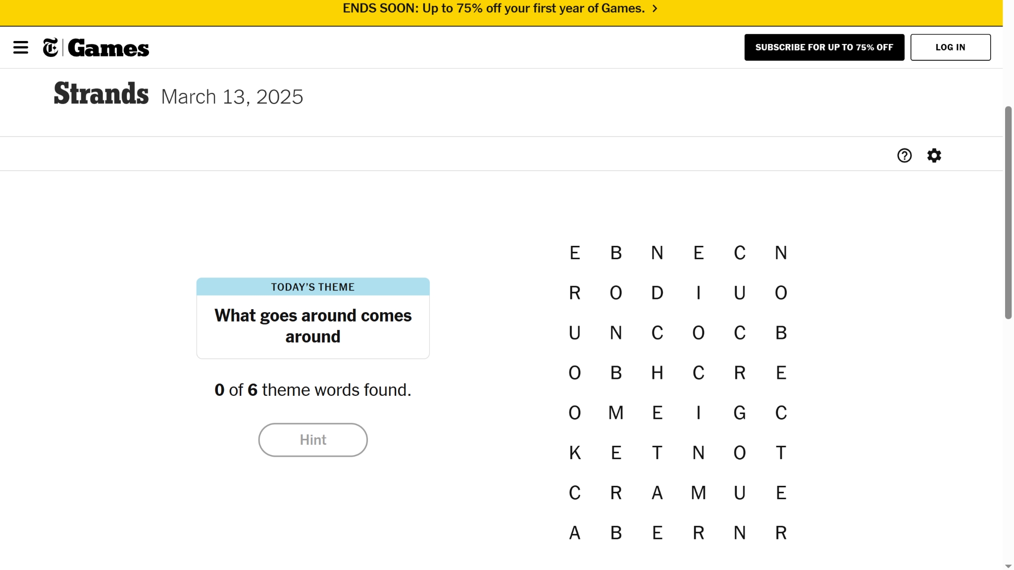New York Times Strands Answers for March 13th - ComicBook.com