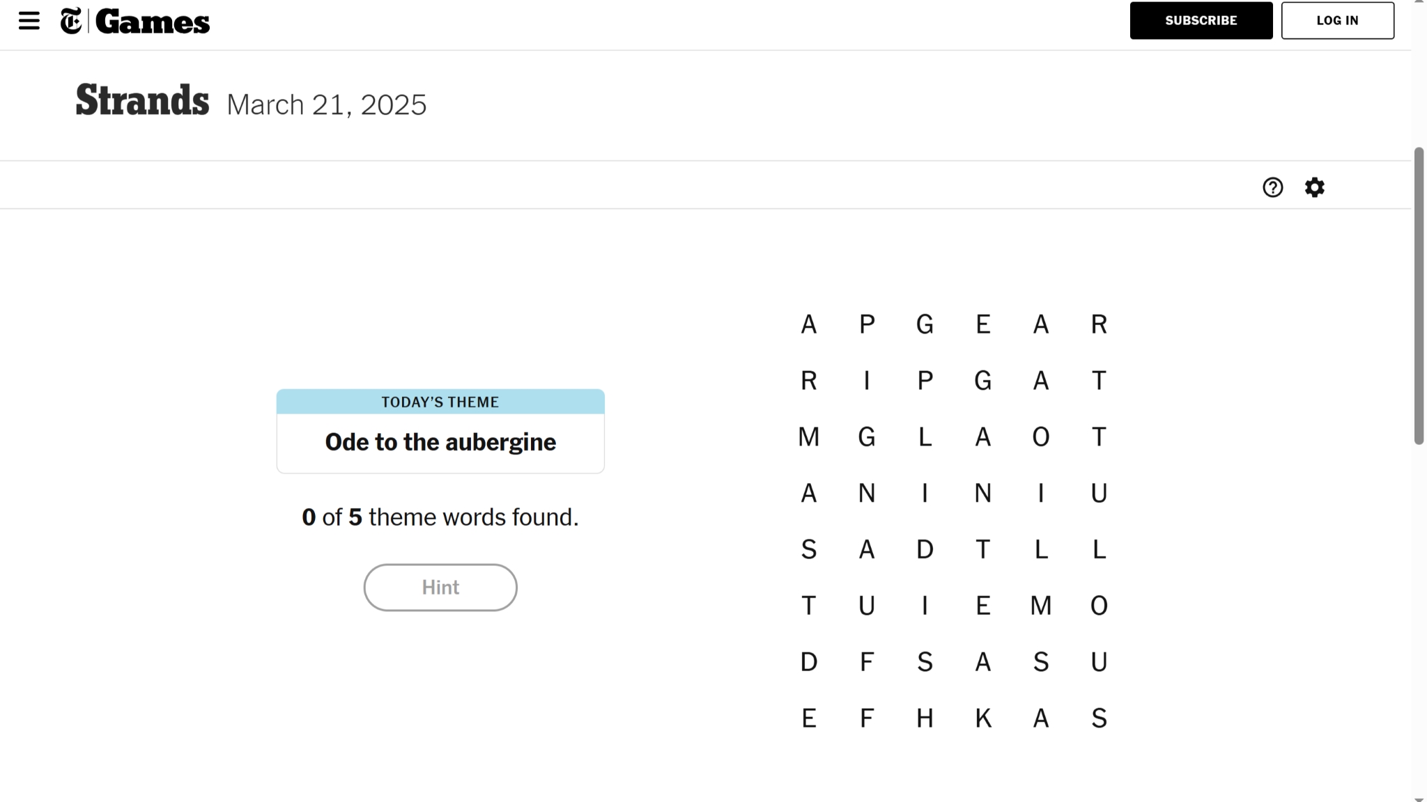 New York Times Strands Answers for March 21st - ComicBook.com
