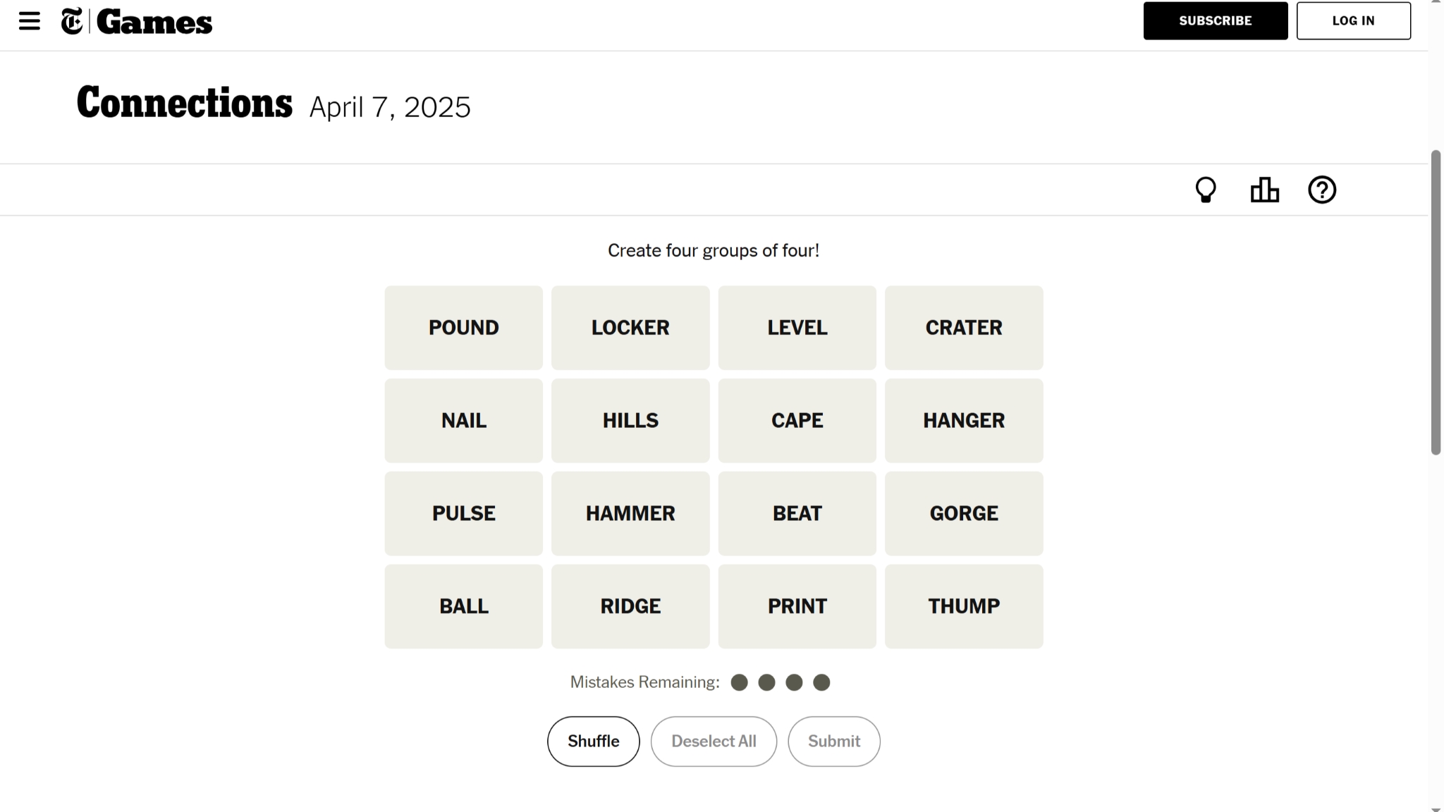New York Times Connections Answers for April 7th - ComicBook.com