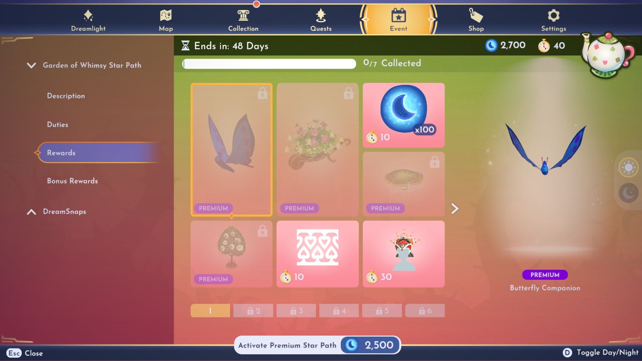 Disney Dreamlight Valley Garden of Whimsy Star Path Guide: All Tasks ...