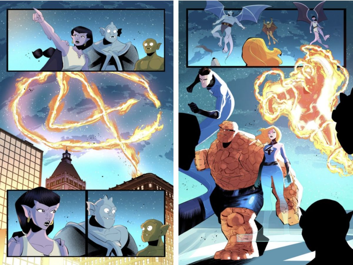 Gargoyles Will Meet The Fantastic Four In Official Crossover ...