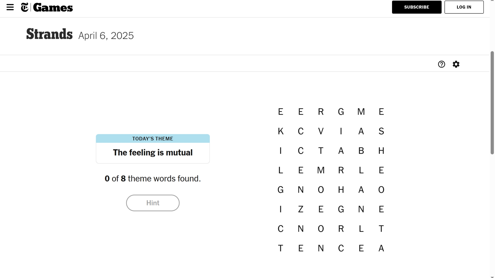 New York Times Strands Answers for April 6th - ComicBook.com