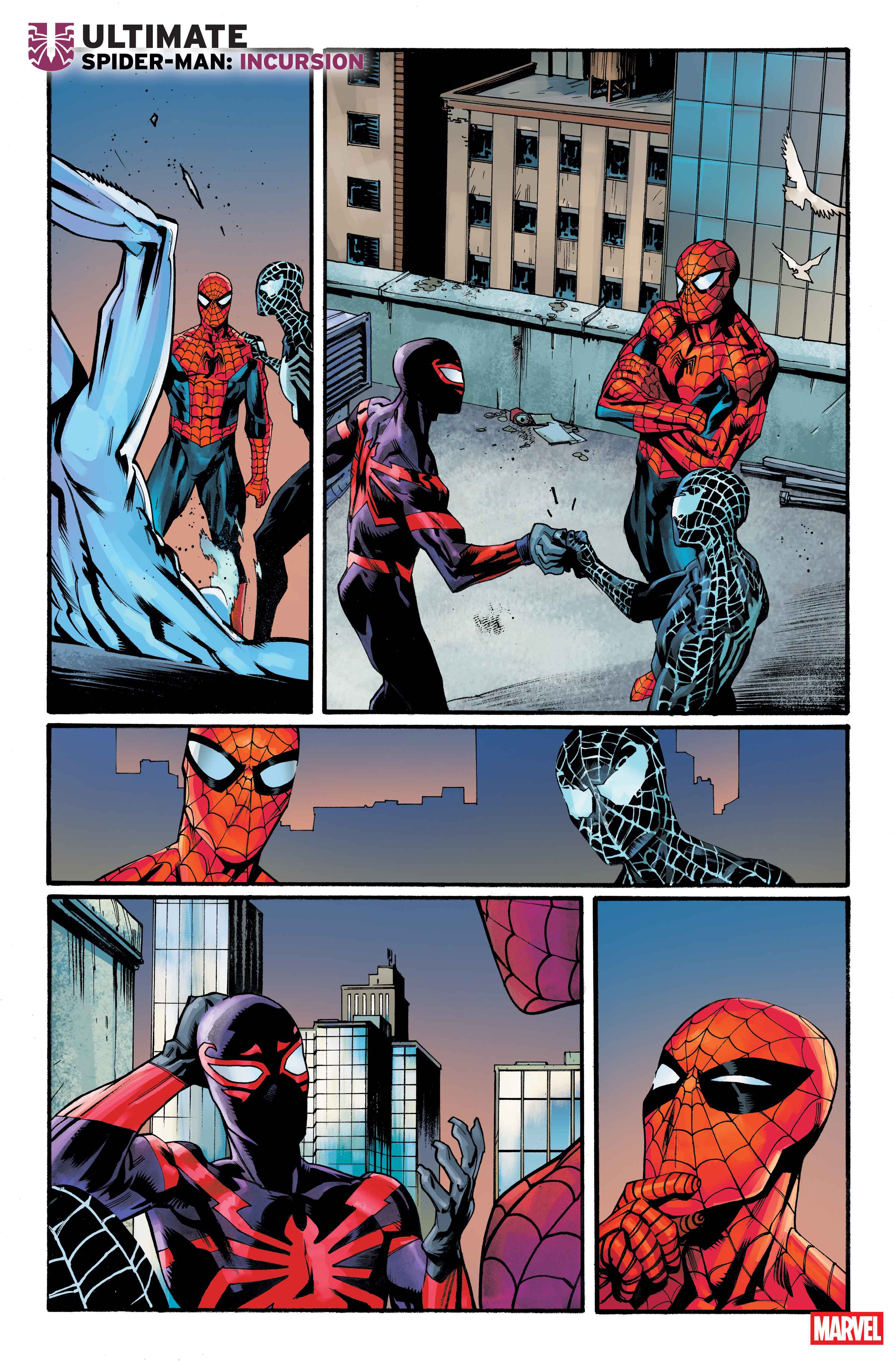 Miles Morales Meets Ultimate Spider-Men in Ultimate Incursion ...