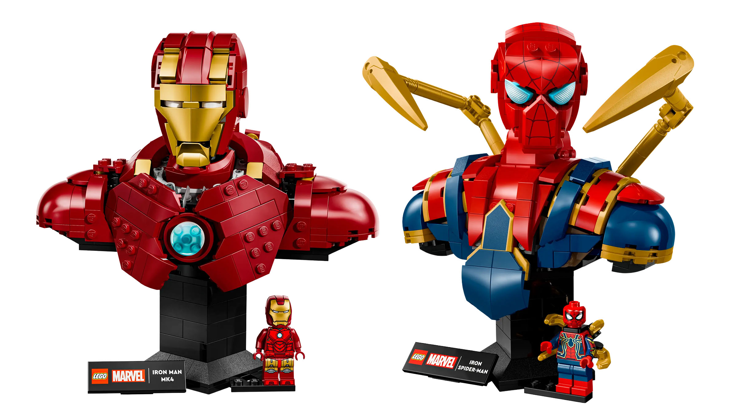 LEGO Drops First Marvel Mini Bust Collection With Iron Man and Iron ...