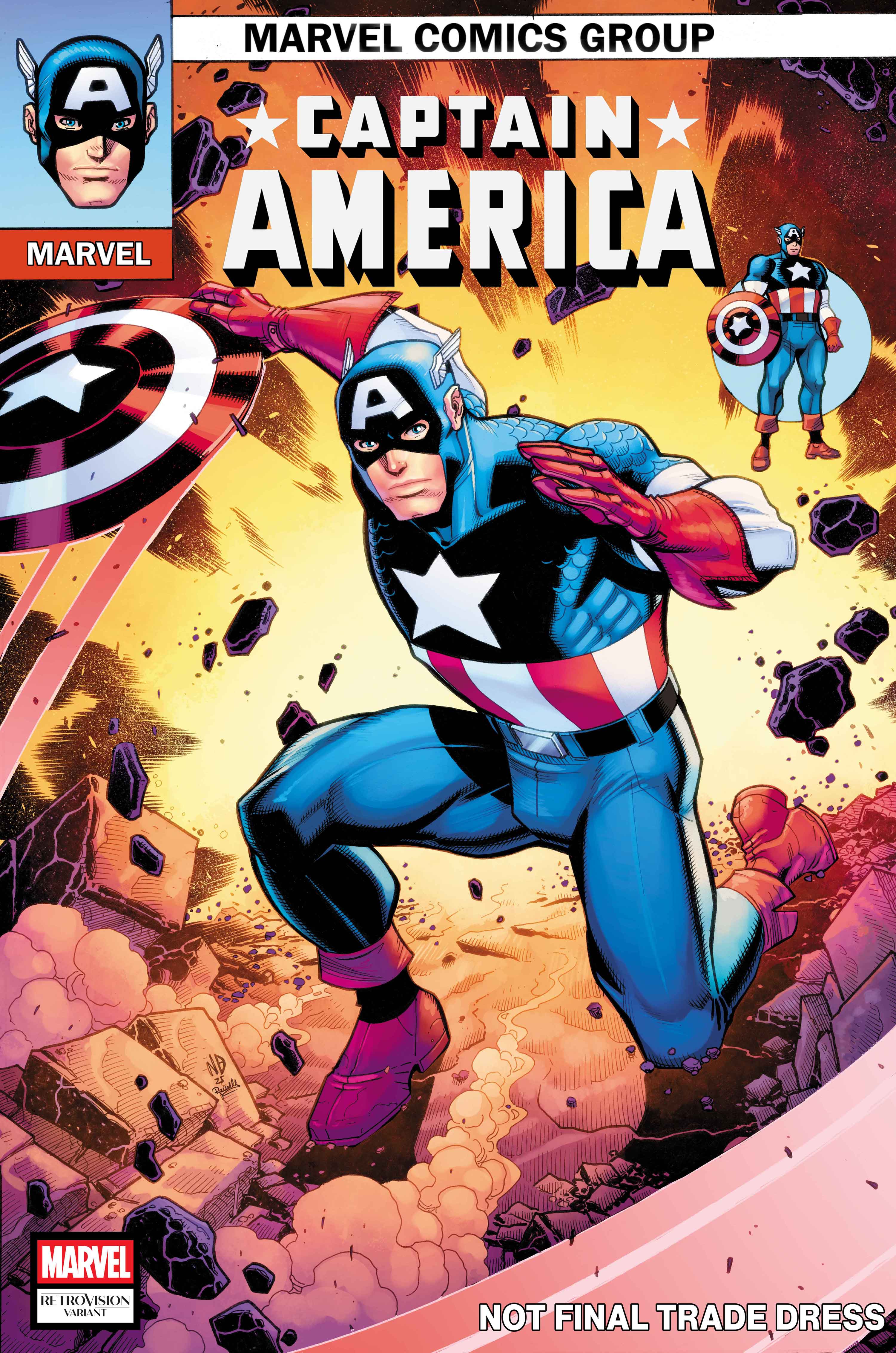 Captain America Covers Offer New Look at Steve Rogers' Updated Suit ...