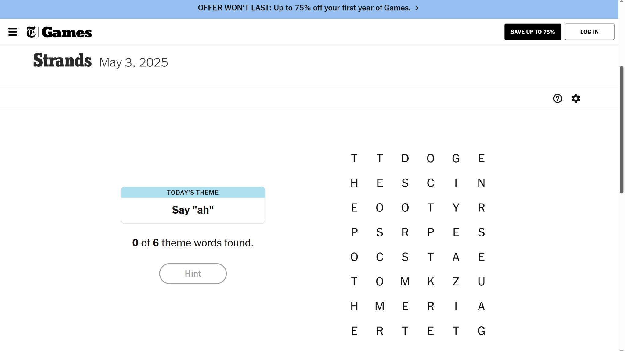 New York Times Strands Answers for May 3rd - ComicBook.com