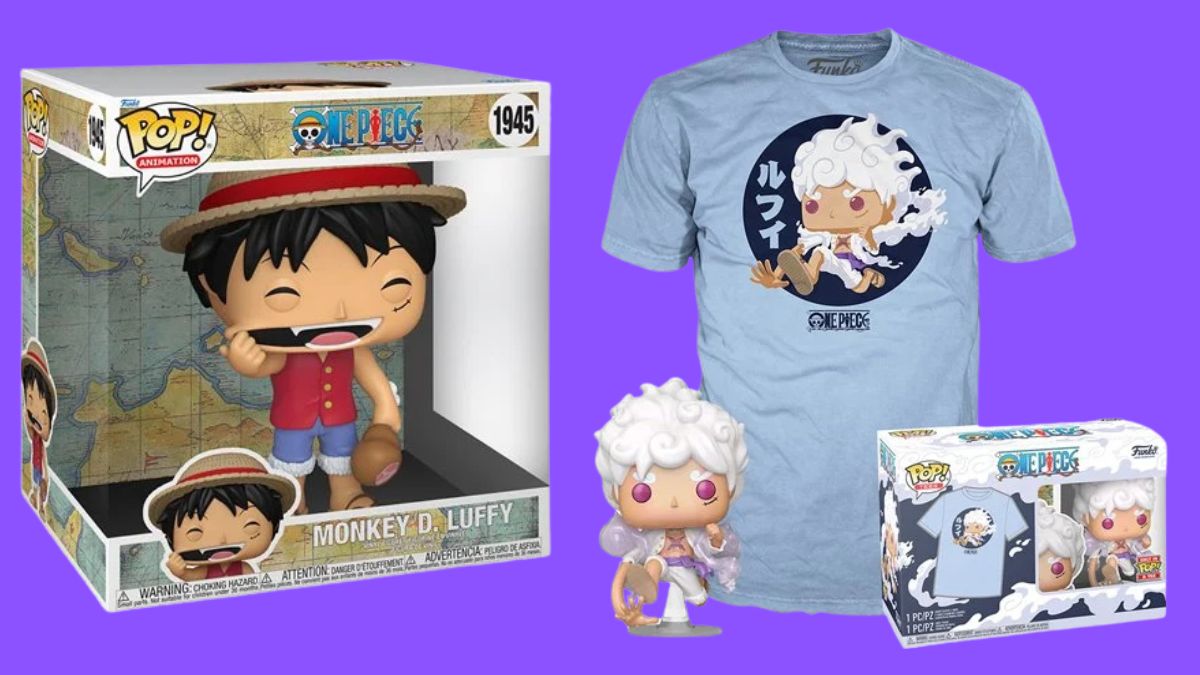 One Piece Luffy 10-Inch Funko Pop And Gear Five Pop & T-Shirt Combo Pre ...