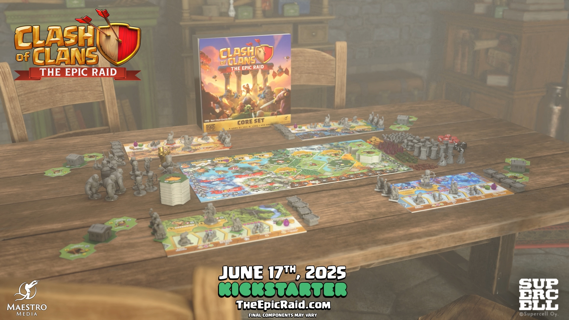 Clash of Clans Board Game Sets Kickstarter Launch Date with New Trailer