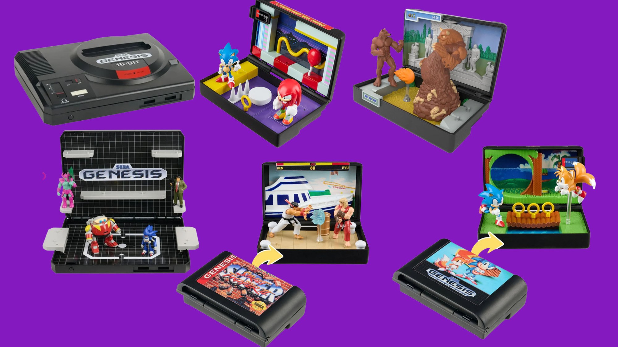 Console Heroes Sega Genesis Dioramas Now Available On Amazon, VHS Added ...