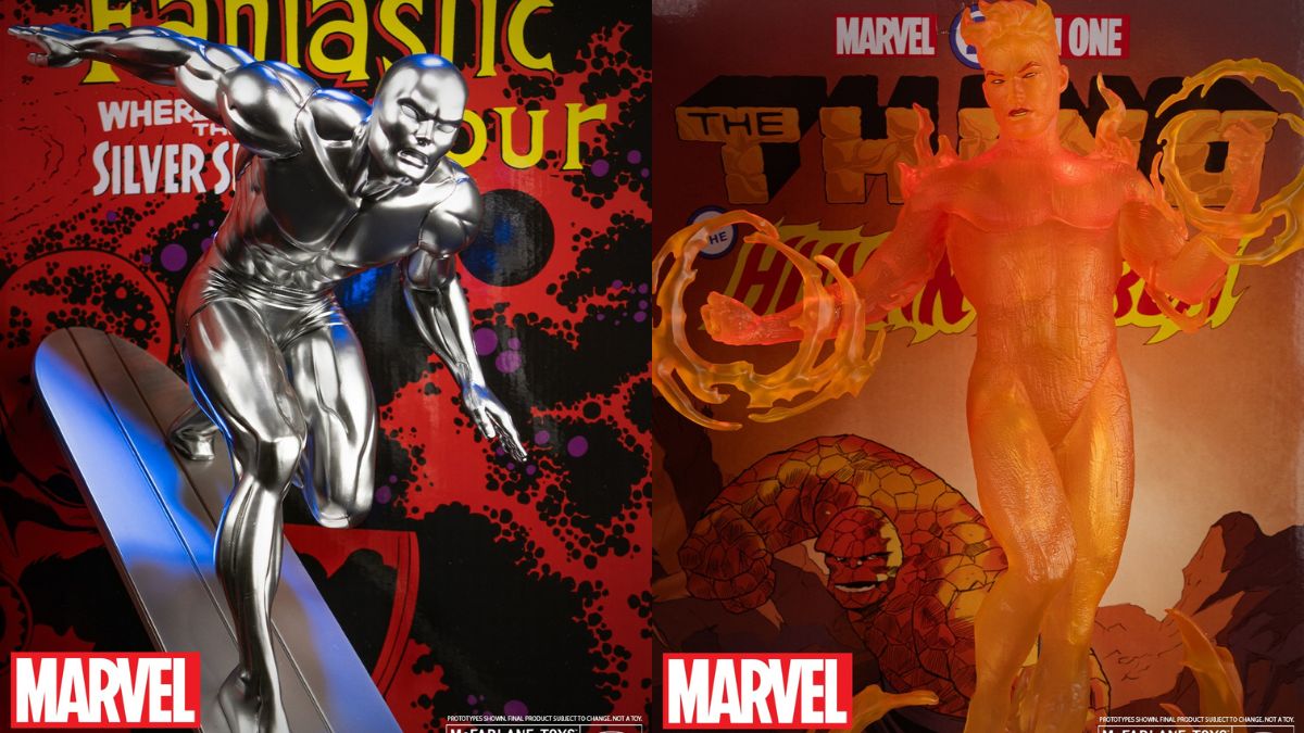 McFarlane Celebrates The Fantastic Four With Silver Surfer and Human ...