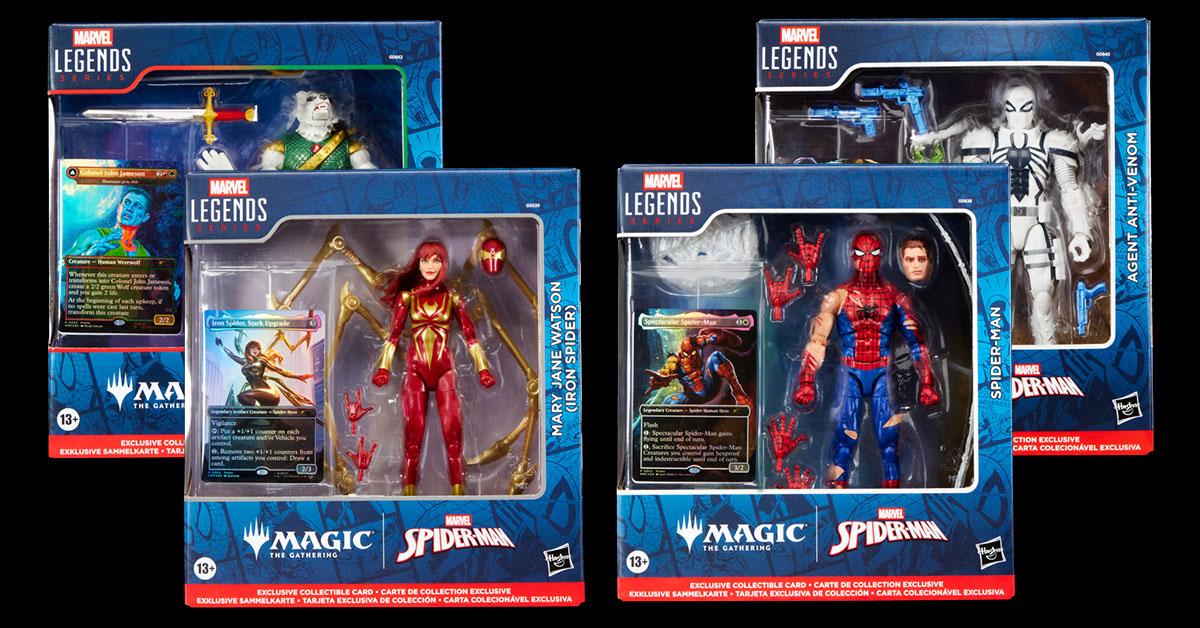 Marvel Legends x Magic The Gathering Spider-Man Crossover Figures Are ...