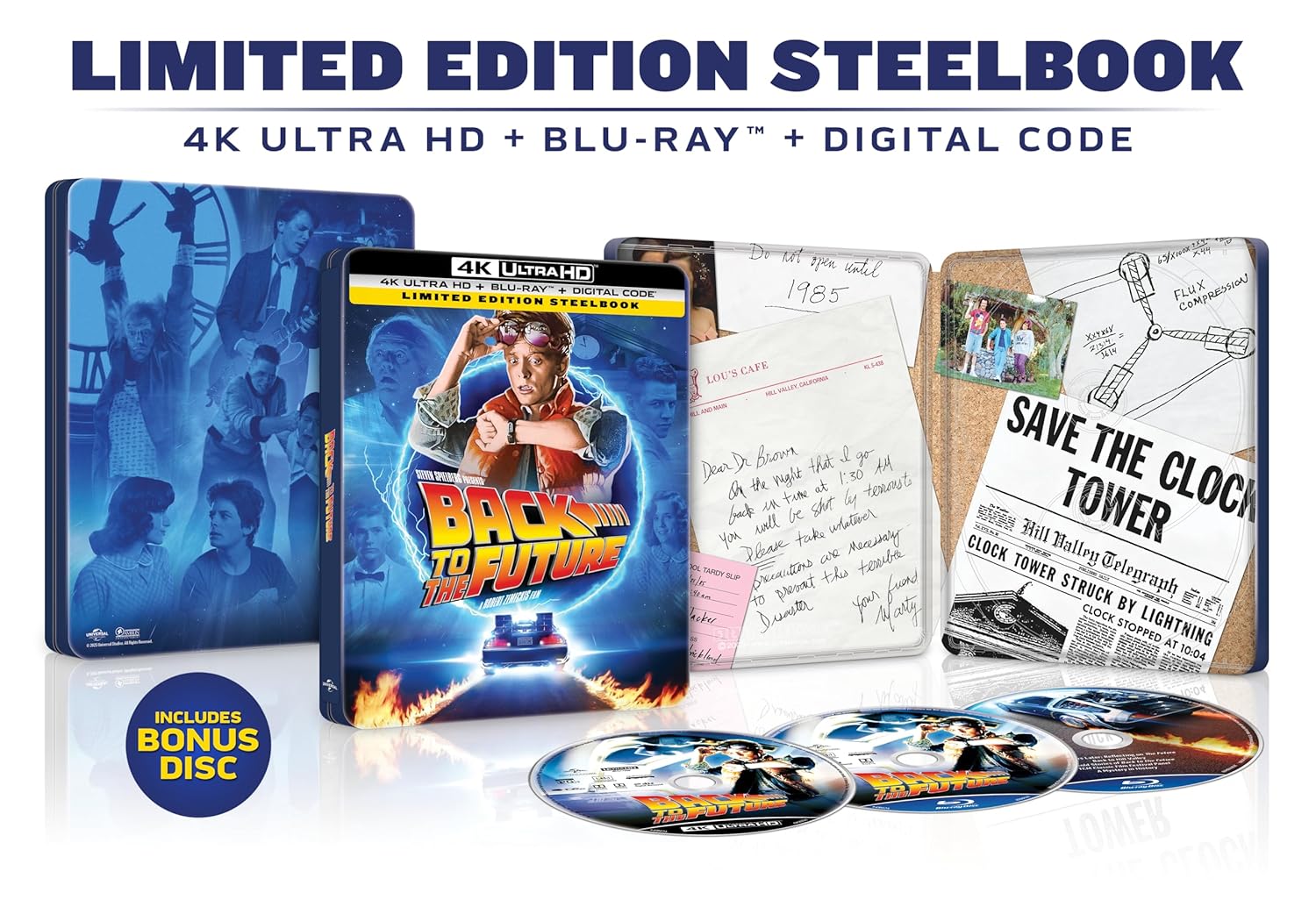 Back to the Future 40th Anniversary 4K Blu-ray Steelbook Gift Set Is ...