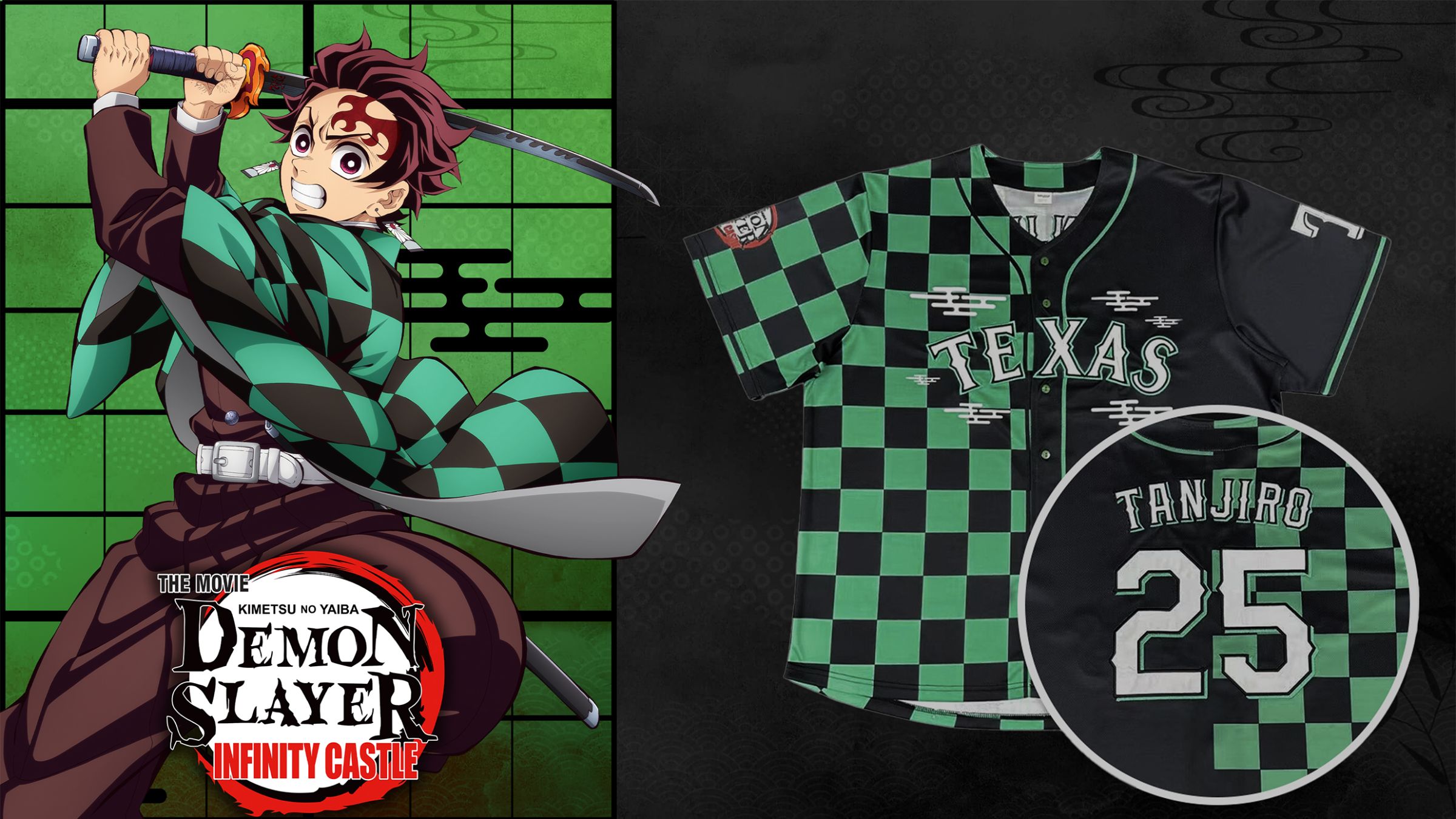 New Demon Slayer Collab Brings Custom Tanjiro Jerseys to Texas Rangers ...