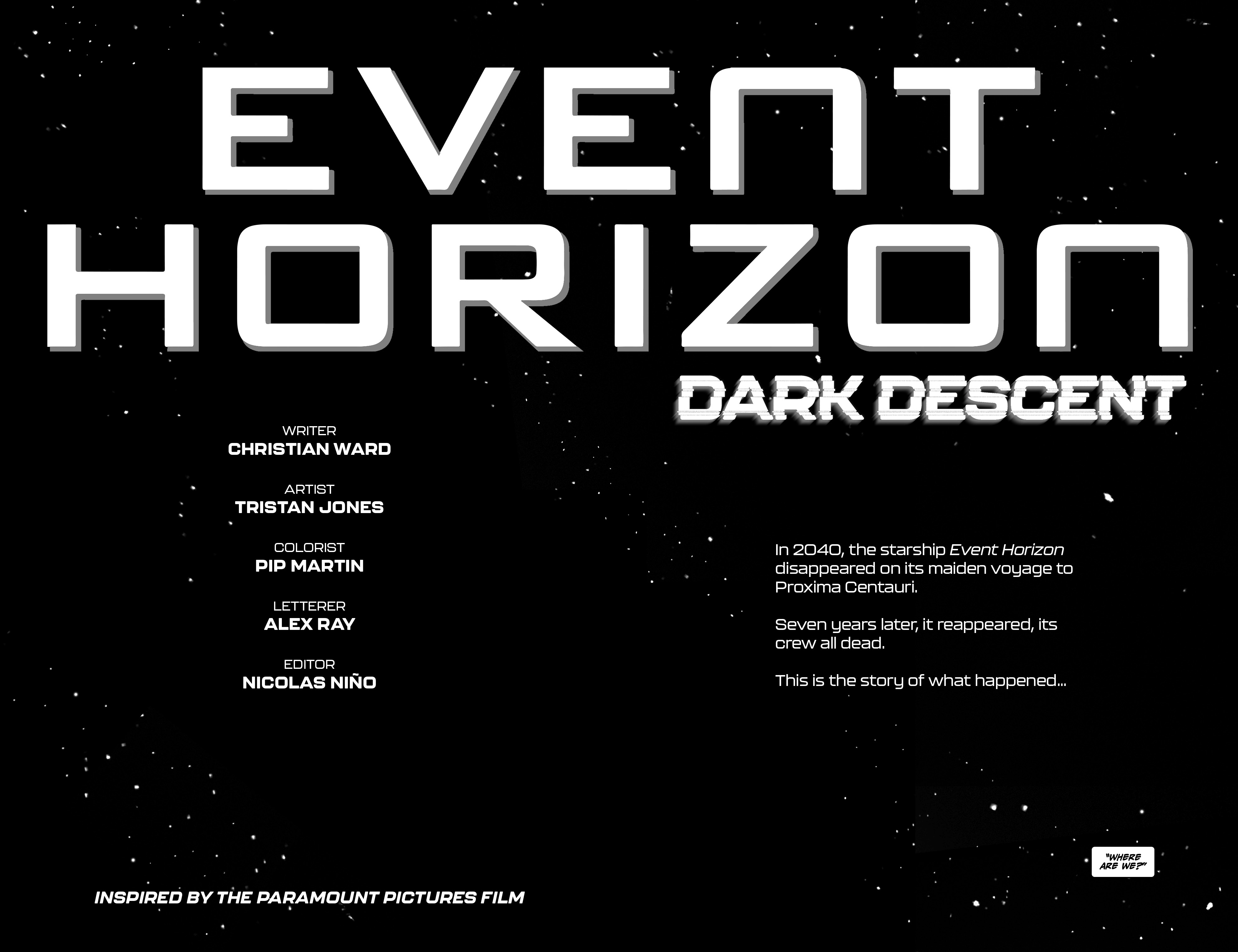 Fan Favorite Event Horizon Comic Headed to Second Printing and Getting ...