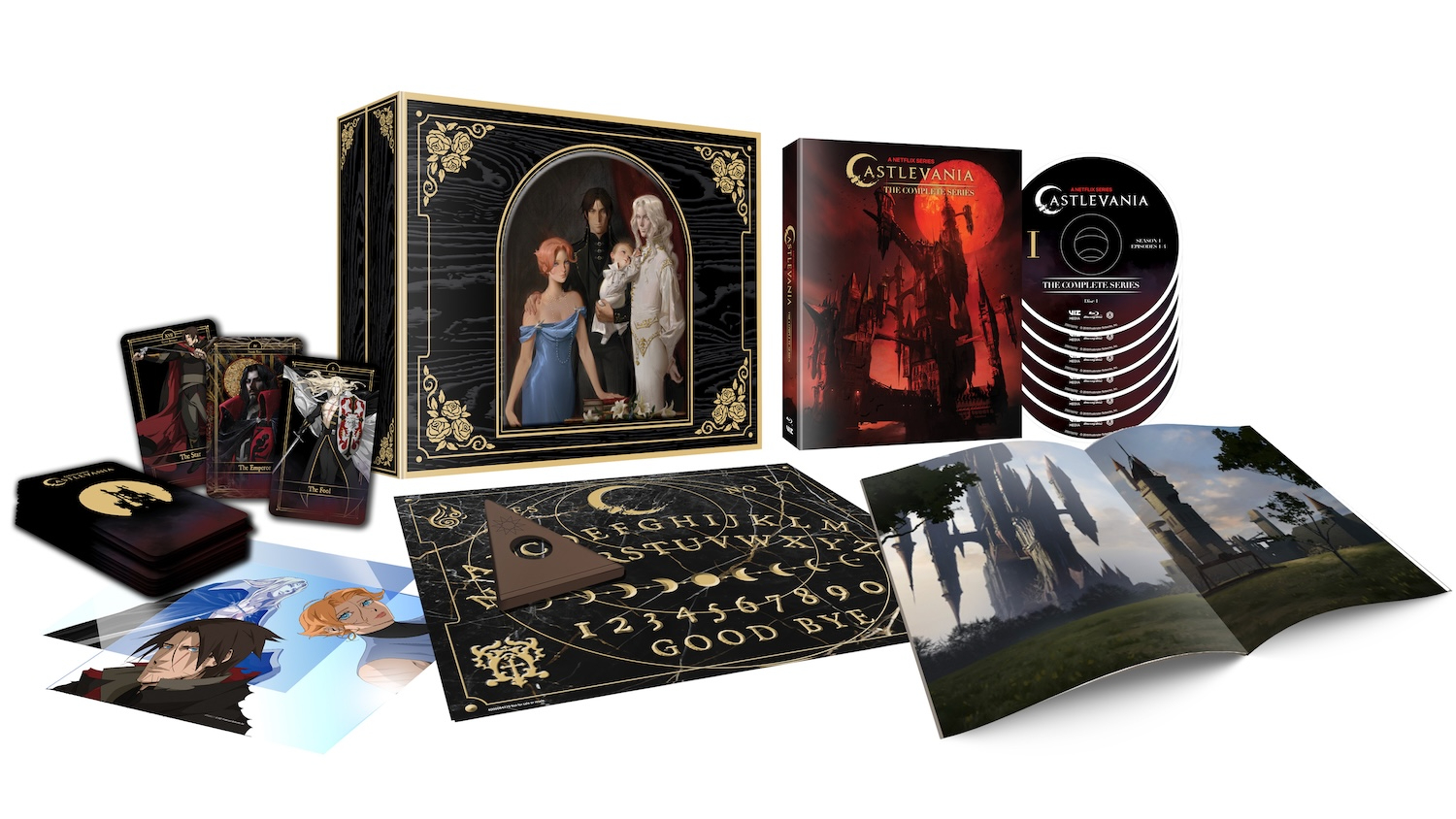 Castlevania Blu-ray Box Set Includes a Ouija Board, Tarot Cards, and ...