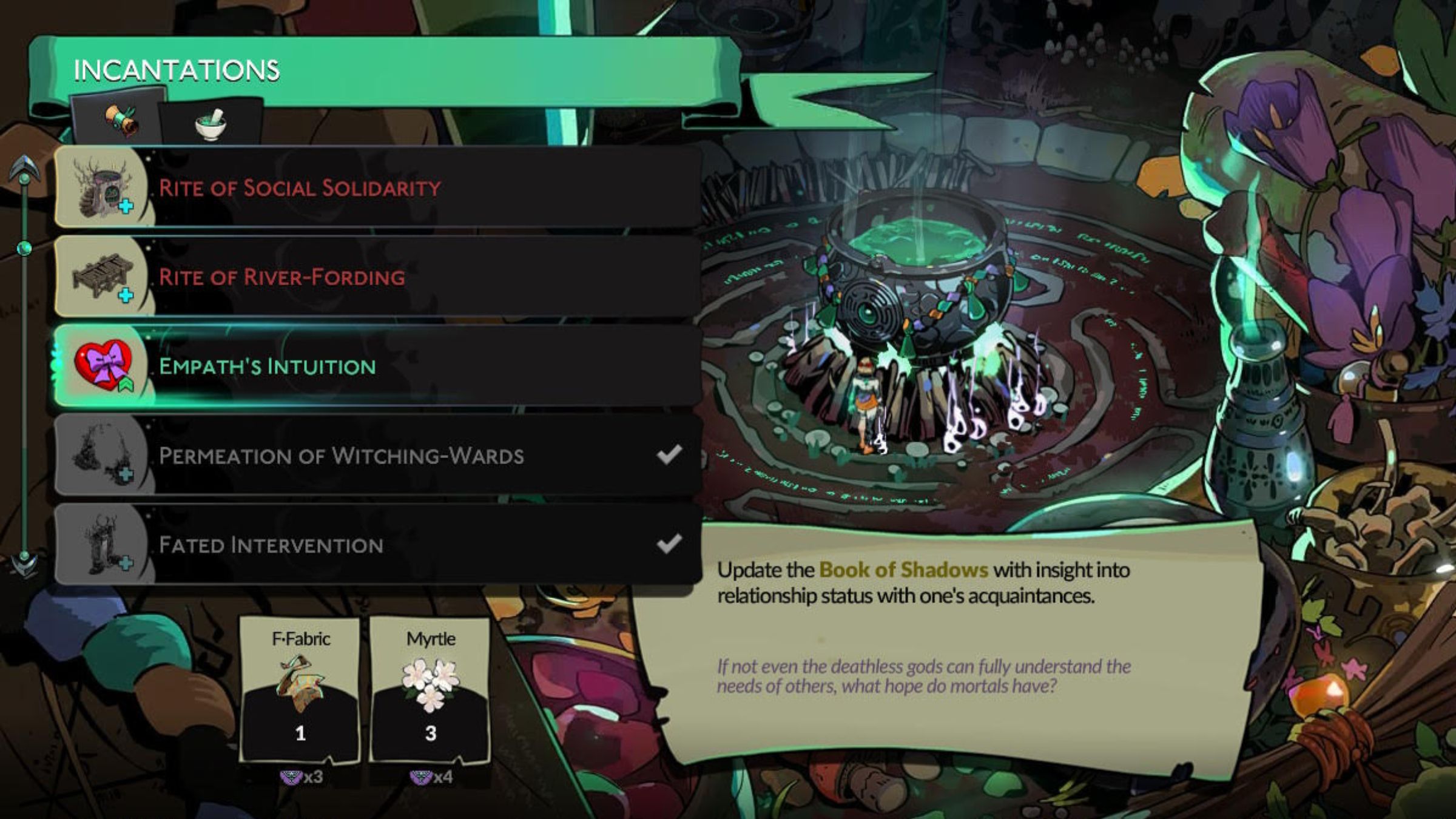How to See Romance Options & Relationship Status in Hades 2