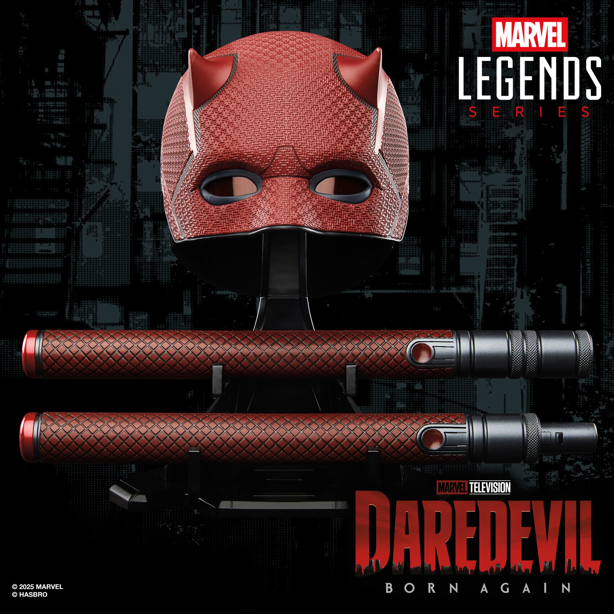 Marvel Legends Daredevil Mask And Billy Club Replica Set Pre-Orders ...