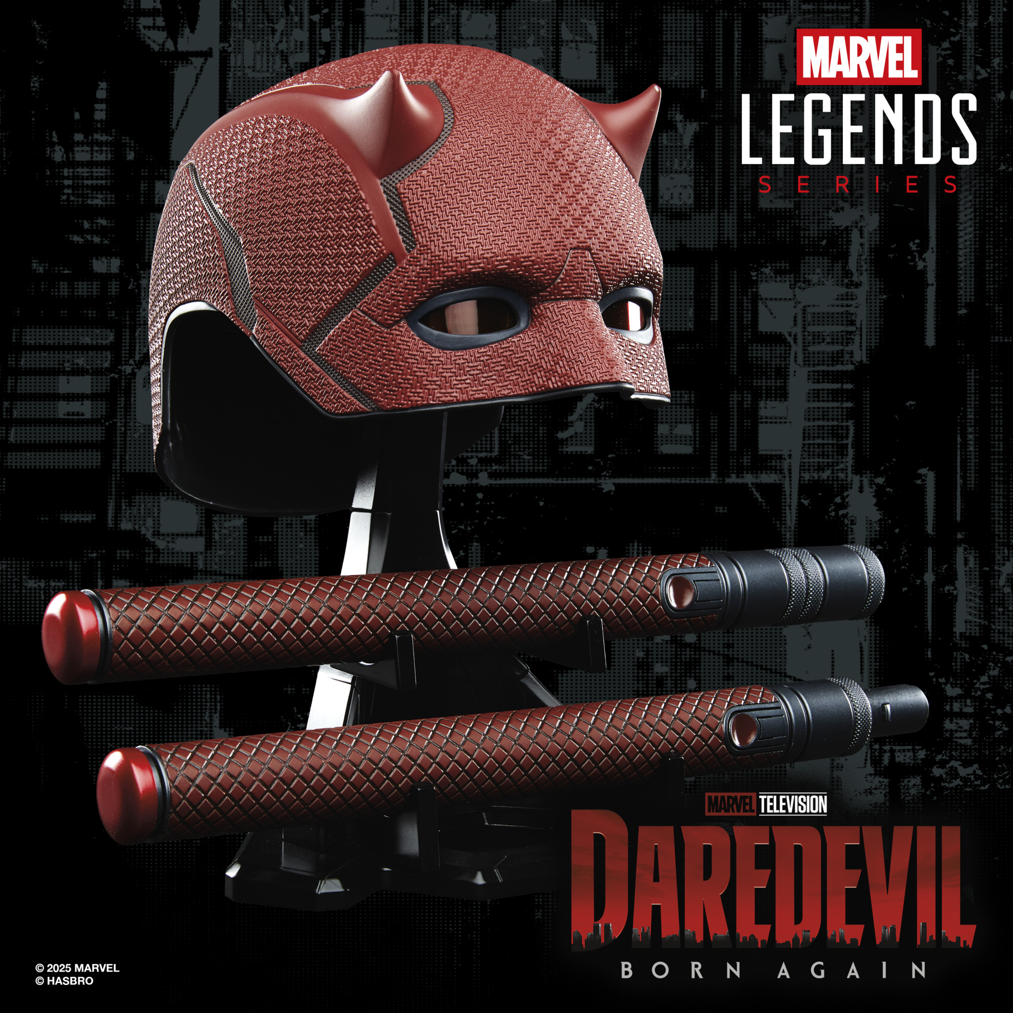 Marvel Legends Daredevil Mask And Billy Club Replica Set Pre-Orders ...