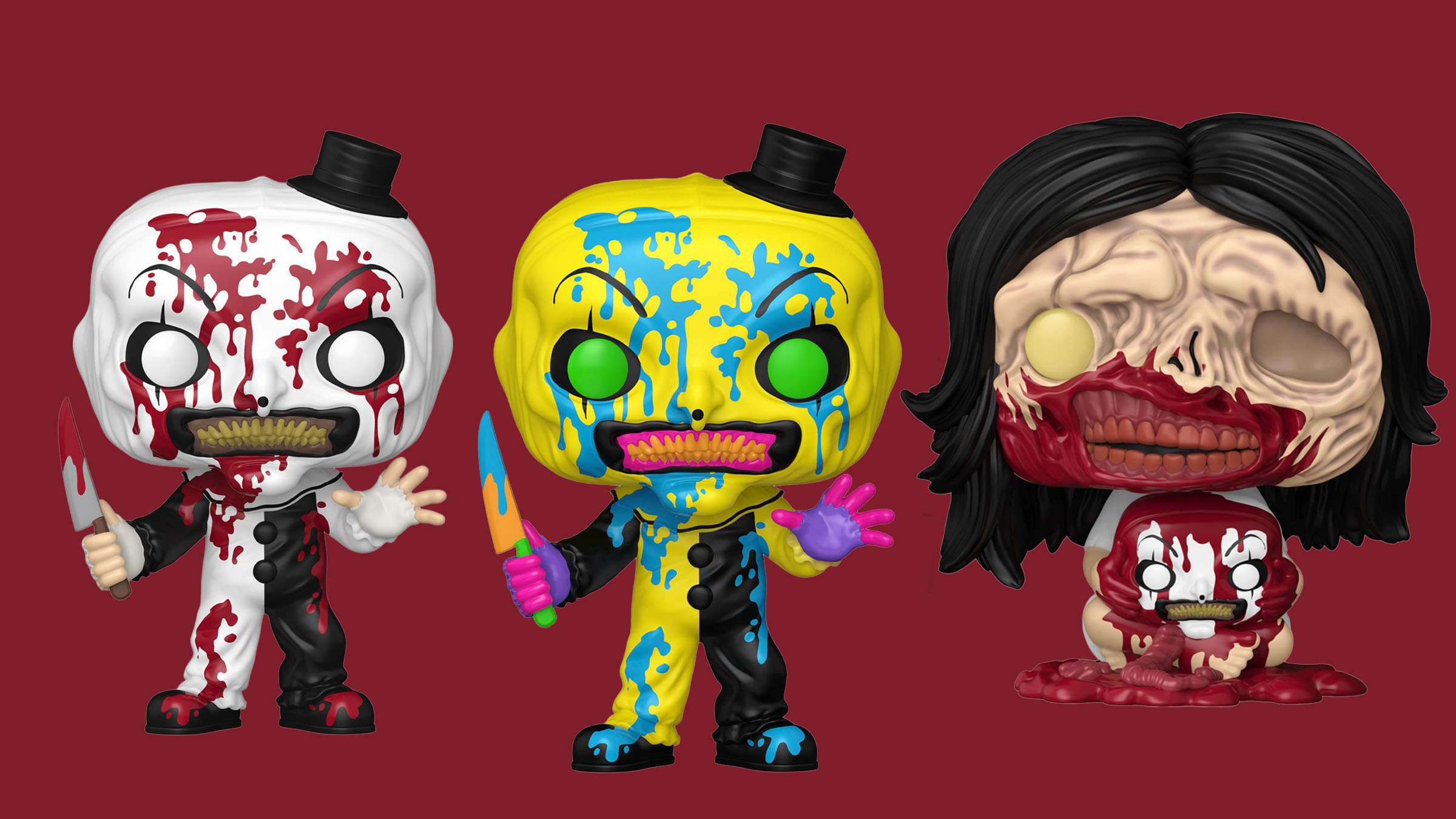Terrifier 3 Funko Pops Add a Festive Art the Clown Exclusive ...