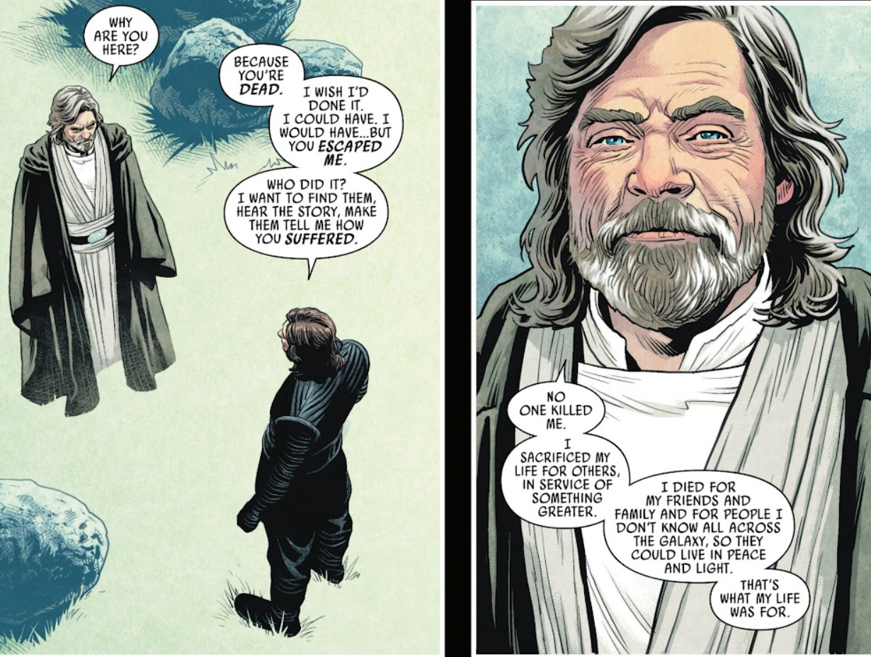 Star Wars Reveals Luke Skywalker's Last Words To Kylo Ren (After His ...