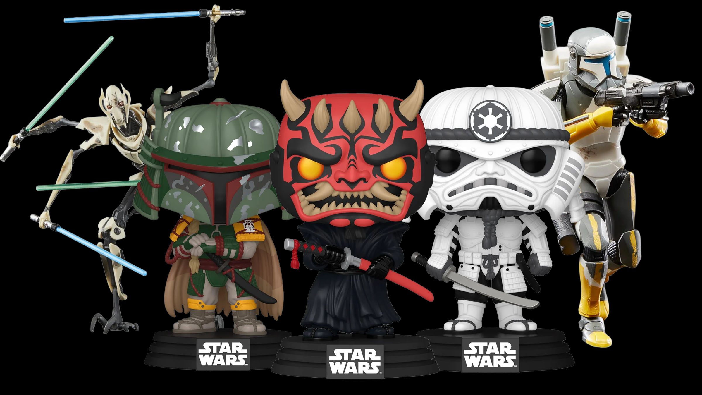 Star Wars Samurai Funko Pops Drop Alongside Black Series Figure ...