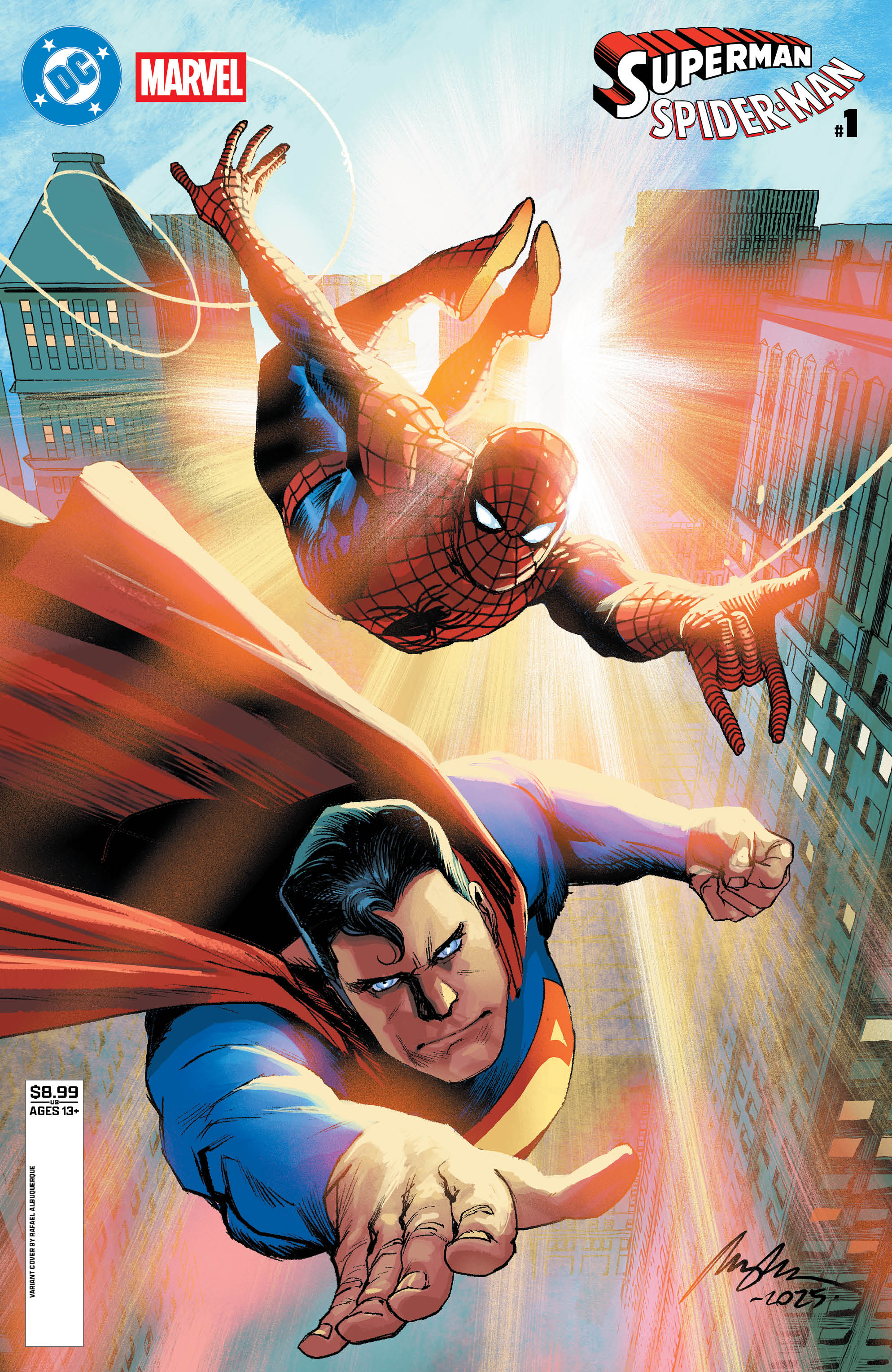 50 Years After Their First Iconic Crossover Dc Reveals Superman Spider