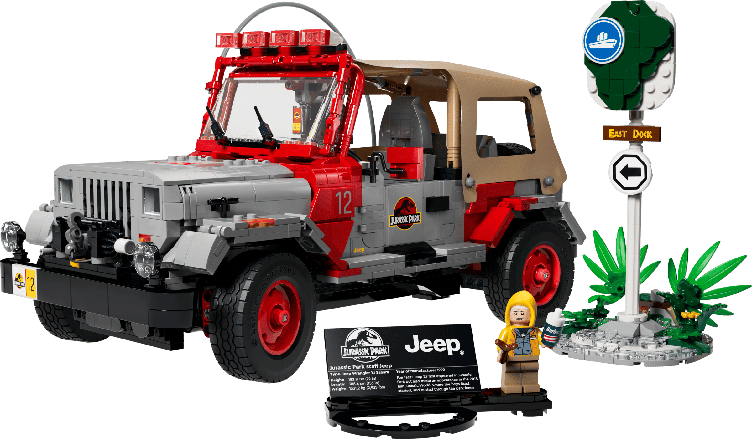 LEGO's New Jurassic Park Jeep Wrangler Is Up for Pre-Order Now