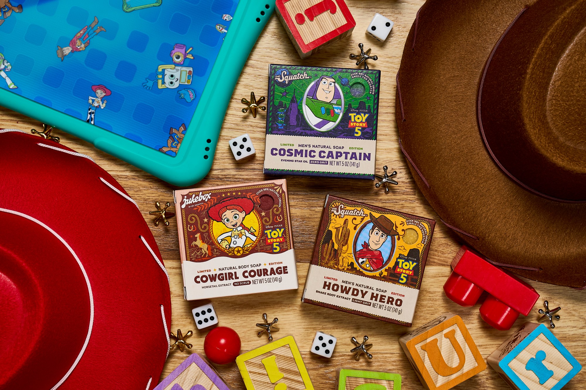 Dr. Squatch's New Toy Story Collection Brings Woody, Buzz, and Jessie ...