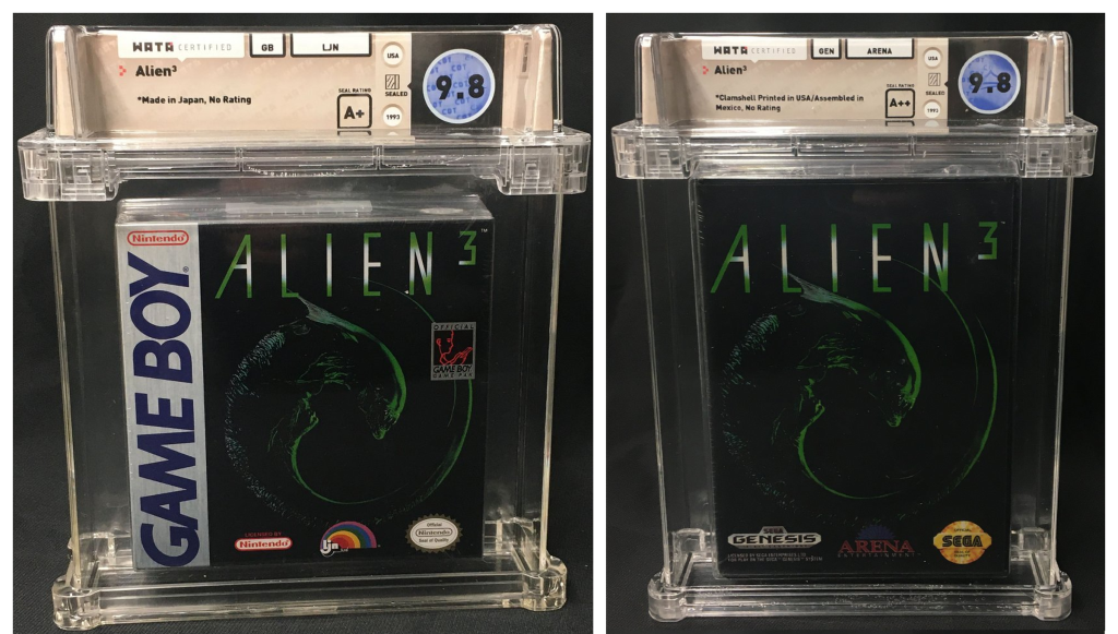 Stick Alien 3 On Game Boy and Sega Genesis On A Shelf Where Alien ...