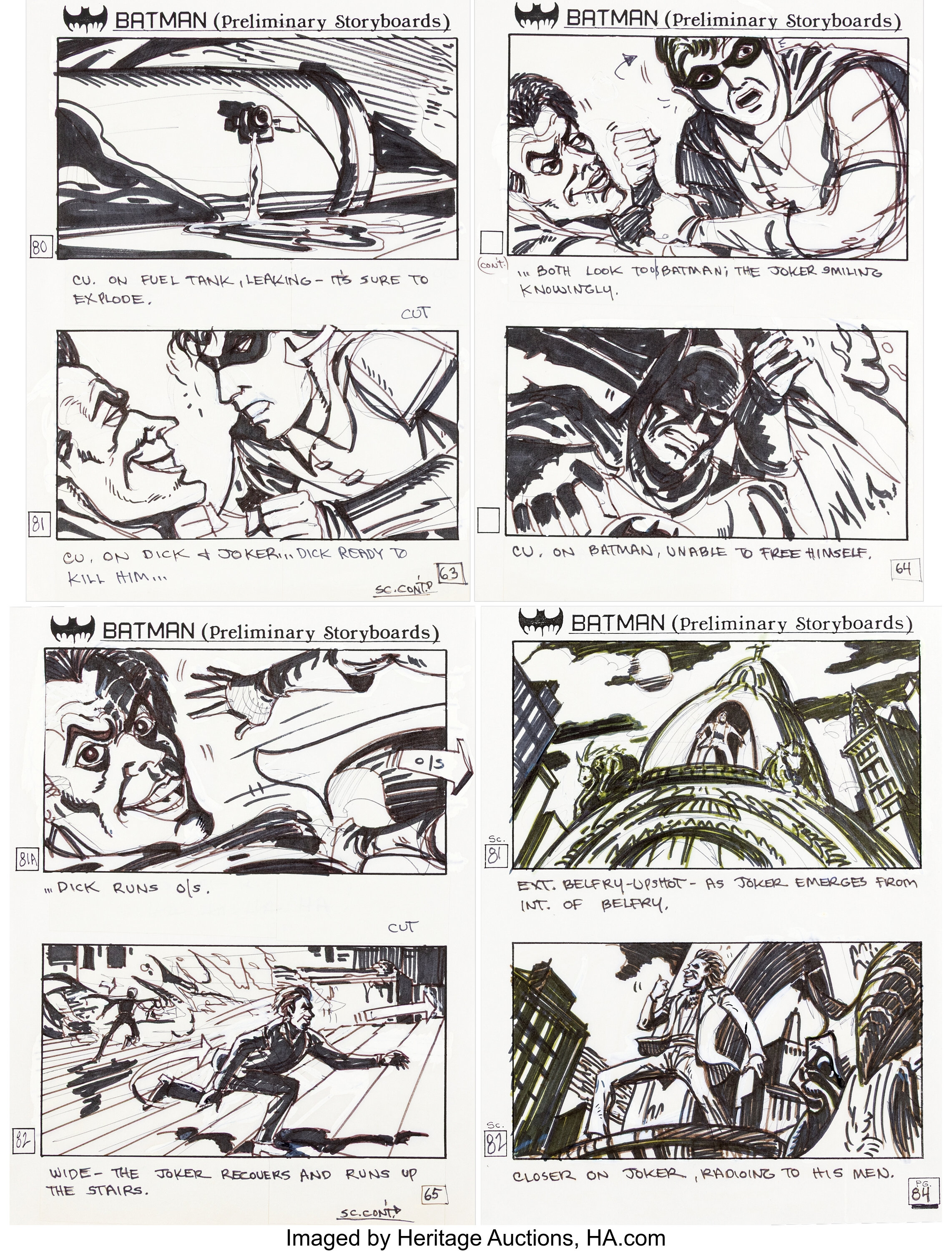 Batman '89 Storyboard Officially Reveals Tim Burton's Cut Robin ...